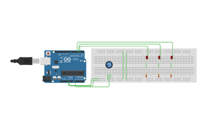 Circuit design Arduino Exercise 3 - Tinkercad