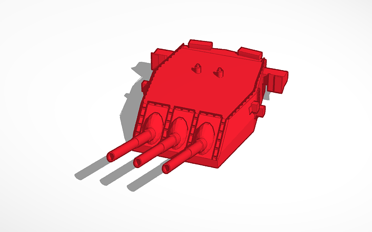 3D design Battleship 16in Cannon | Tinkercad