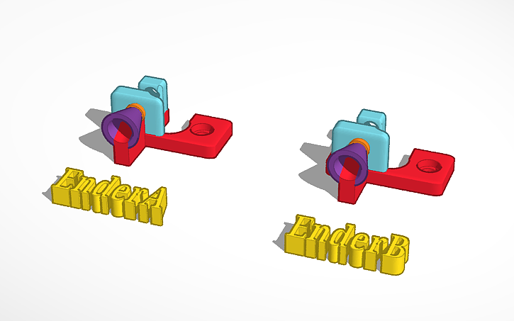 3D design Funnel-Ender 3 v2-Extruder Filament Guide - Tinkercad