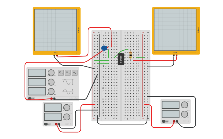 Circuit design differentiating Op Amp | Tinkercad