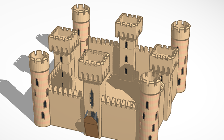 3D design Castle - Tinkercad