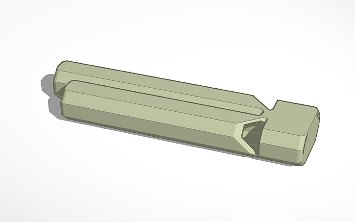 3D design steam engine whistle - Tinkercad