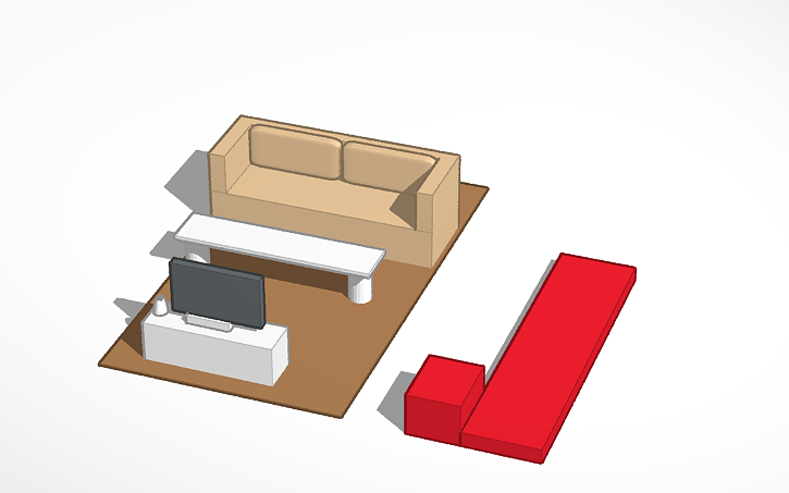 3d Design Sofa Tinkercad