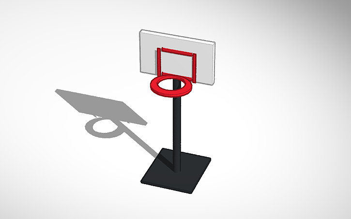 3D design Basketball Hoop (Damien's Design) - Tinkercad