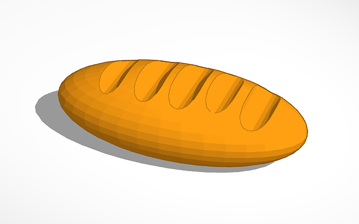 3D design Bread - Tinkercad