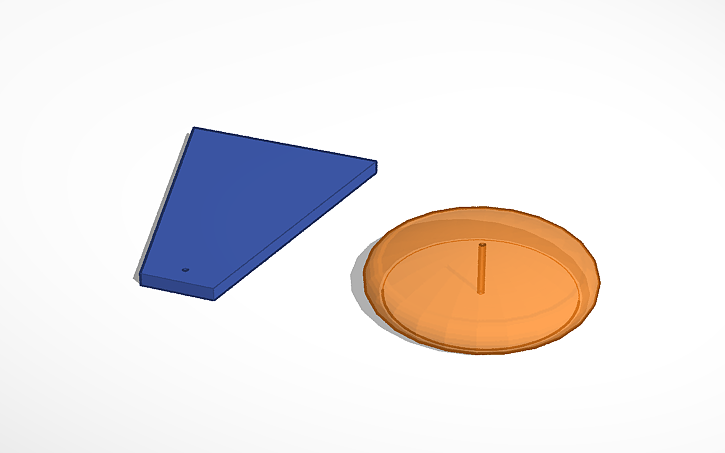 3D design Wind chime clapper and sail - Tinkercad