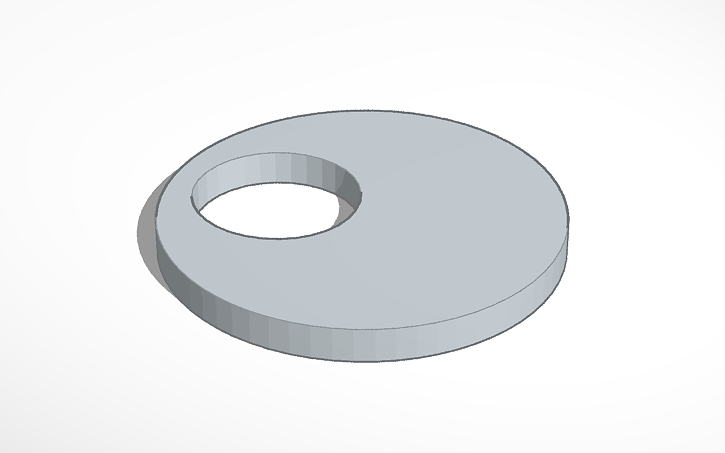 3D design Concrete well cap - Tinkercad