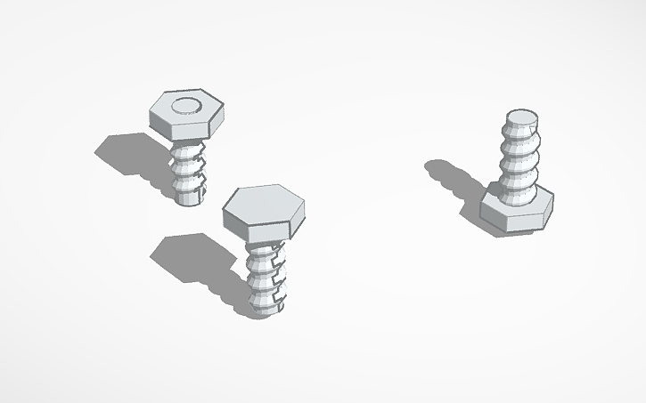 3D design Diseño de tornillo- Emmanuel Valderrama - Tinkercad