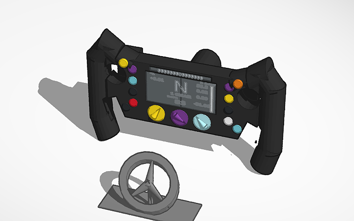 3D design Mercedes f1 wheel - Tinkercad