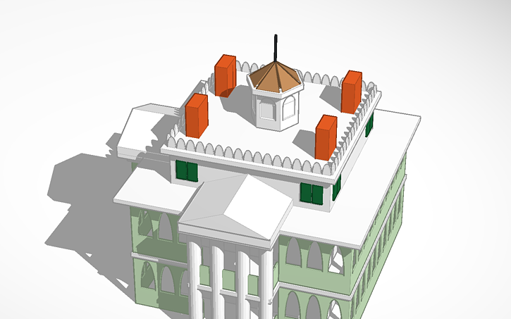 3D design Haunted Mansion Disneyland - Tinkercad
