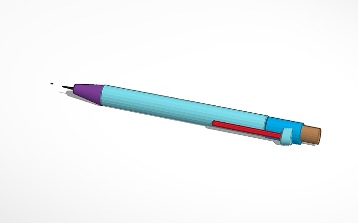 3D design caneta - Tinkercad
