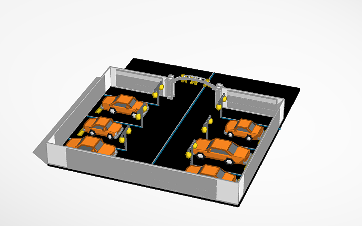 3D design Parqueadero 3D - Tinkercad
