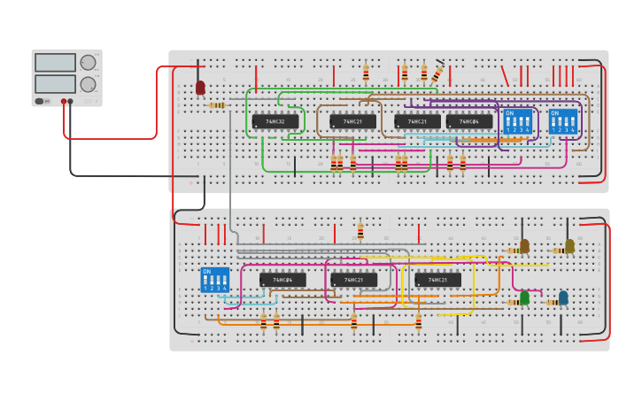 Circuit design Multiplexor - Tinkercad