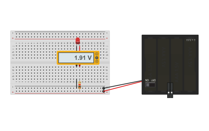 Circuit design Advanced Circuit #1 - Tinkercad