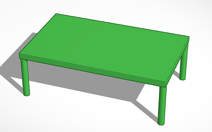 3D design Make a table - Tinkercad