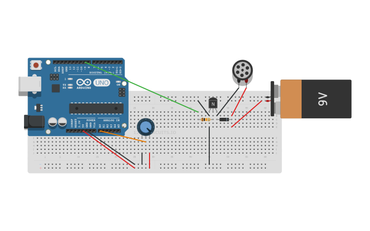 Circuit Design Commande Moteur Tinkercad