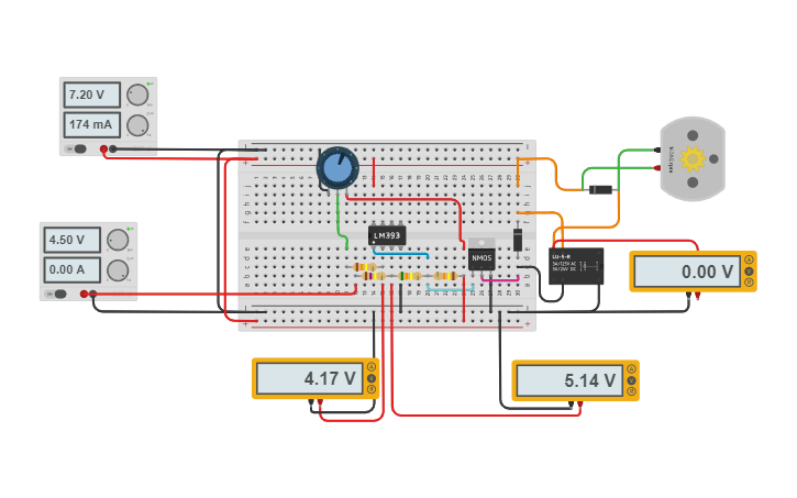 Circuit design on-off - Tinkercad