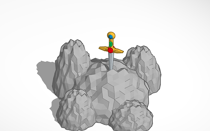 3D design Excalibur - Tinkercad