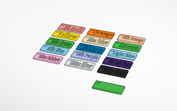 3D design Sample Colors - Tinkercad