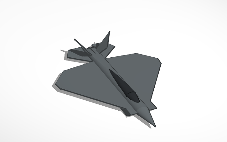 3D design Fighter plane - Tinkercad