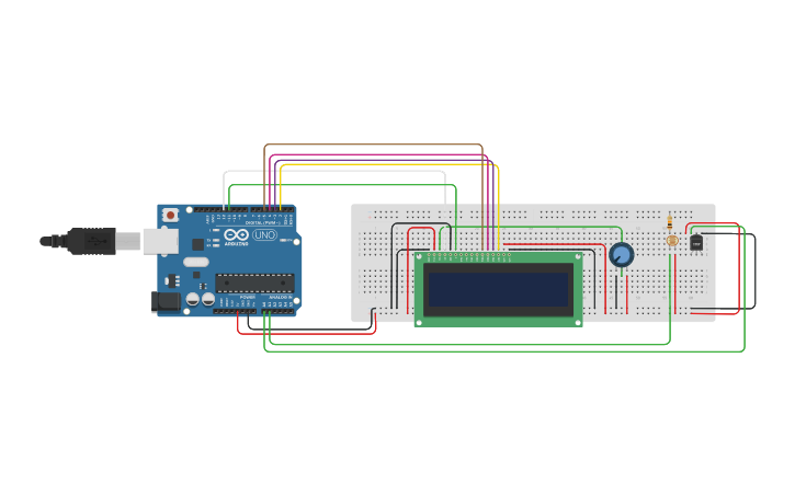 Circuit Design Dht And Ldr To Lcd Tinkercad