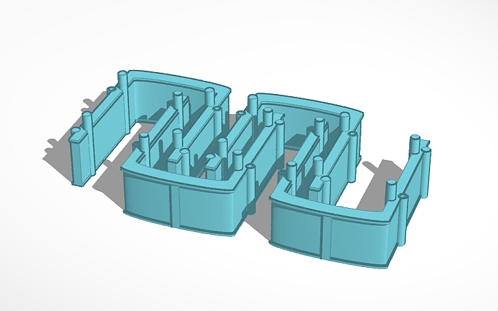 3D design HO_FL_PRR_Coach_Bellows | Tinkercad