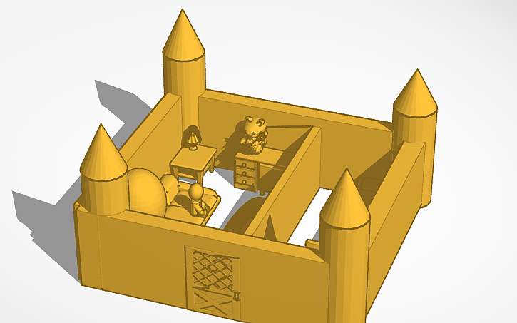 3D design cat castel - Tinkercad