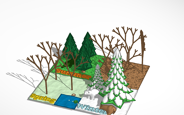 3D design The Four Seasons - Tinkercad