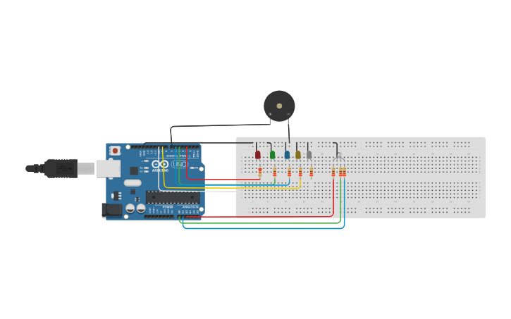 Circuit design Arduino #2 - Tinkercad