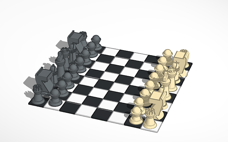 3D design Chess - Tinkercad