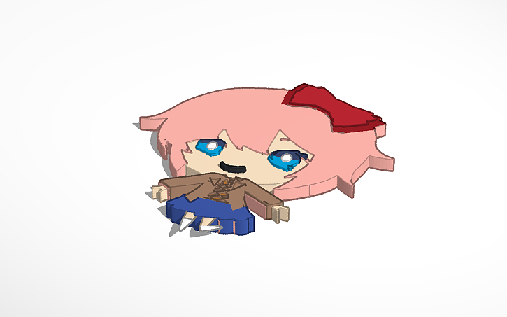 3D design Chibi Sayori (Doki Doki Literature Club) - Tinkercad