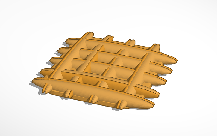 3D design Waffle - Tinkercad