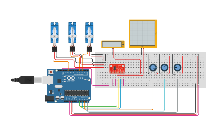 Circuit design IMU Simulation - Tinkercad