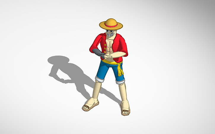 3D design Luffy Post-Timeskip (One Piece) - Tinkercad