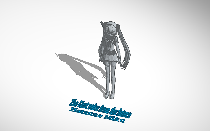 3D design miku - Tinkercad