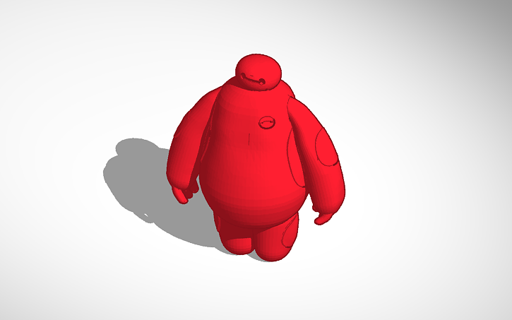 3D design RED baymax - Tinkercad