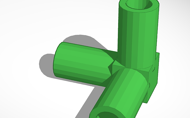 3D design TinyWhoop Gate Cube Joint (TPU / Round wooden chopsticks ...