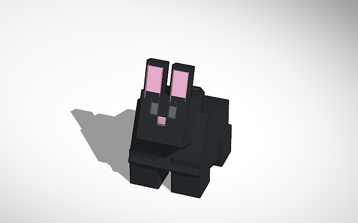 3D design Lapin minecraft - Tinkercad