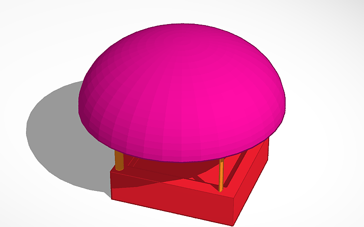 3D design hot air balloon - Tinkercad