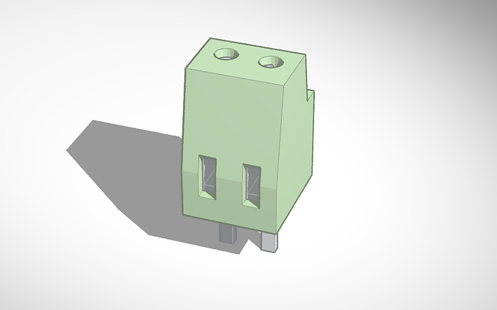 3D design Screw Terminal 0.1 in - Tinkercad