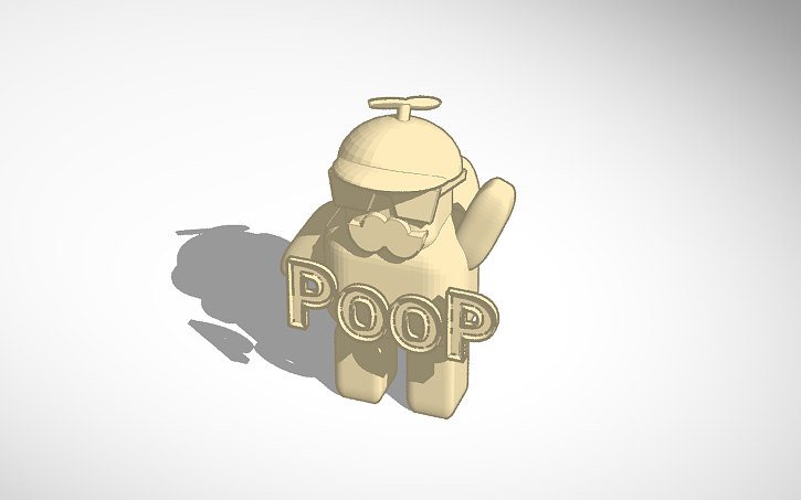 3D design Mr. Poo - Tinkercad