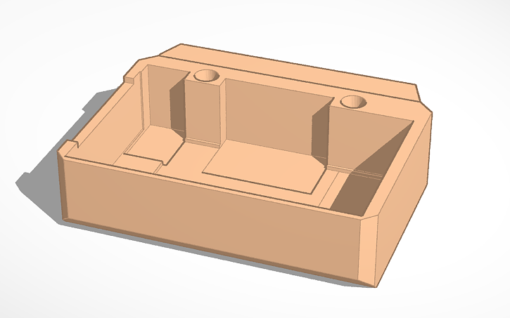 3D design Backplate (Whole) w/ Slope, 2 holes | Tinkercad