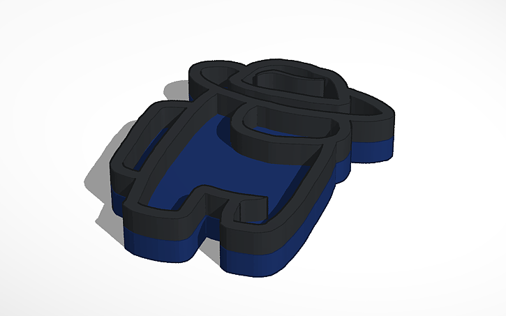 3D design Among Us Fedora Pin | Tinkercad