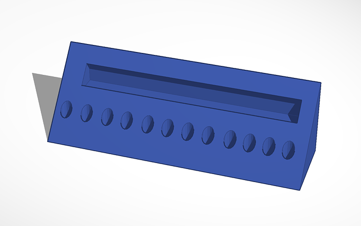 3D design Pencil holder - Tinkercad