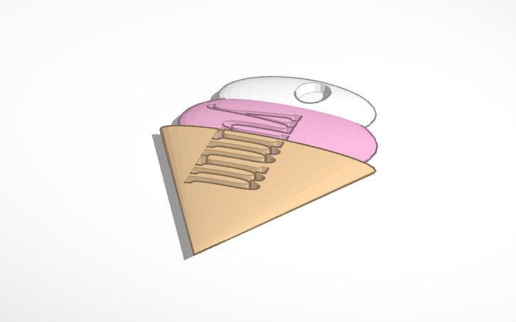 3D design ice-cream keychain - Tinkercad