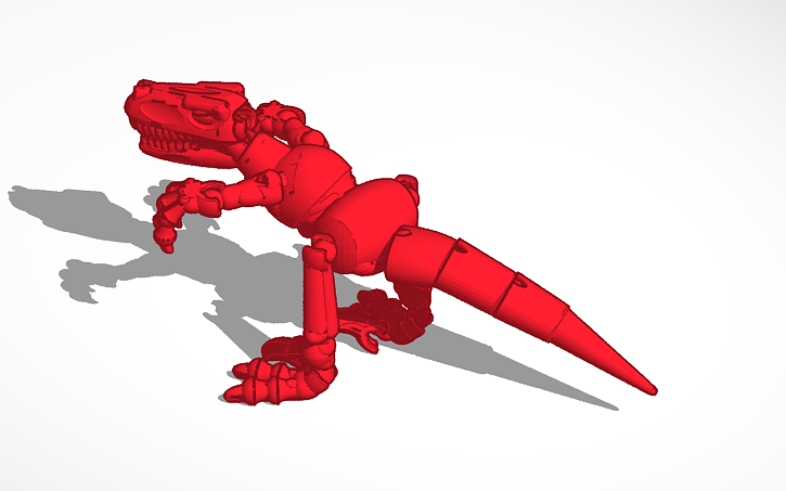 3D design T-Rex - Tinkercad
