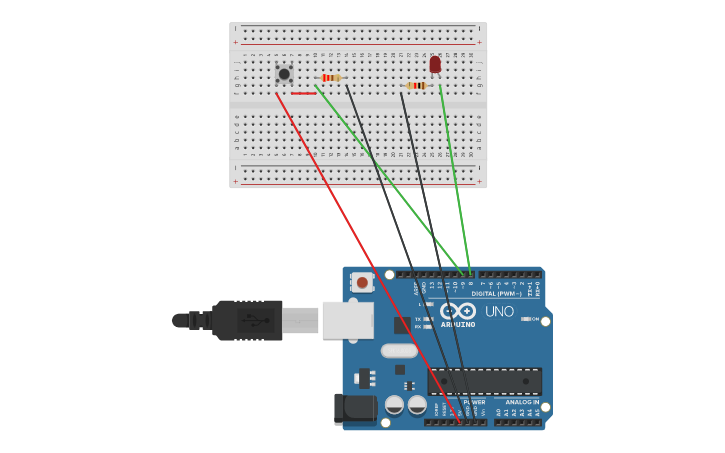 Circuit design arduino cicli: while,do...while,for,if,else - Tinkercad