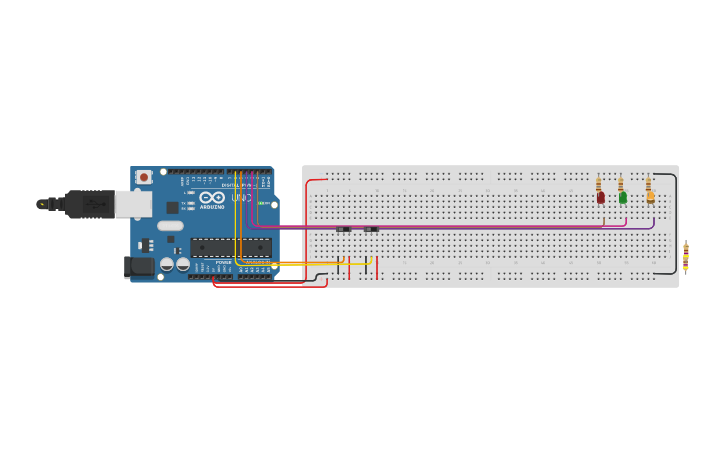 Circuit design 1-Bit - Tinkercad