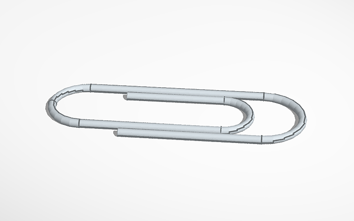 3D design clip - Tinkercad