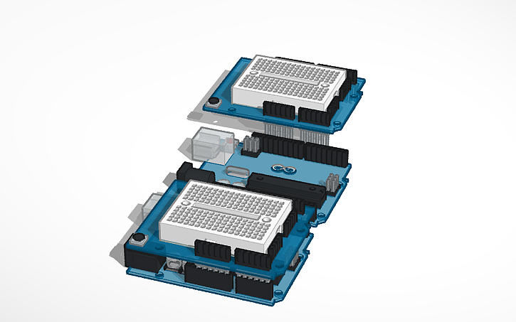 3D design Arduino proto Shield - Tinkercad